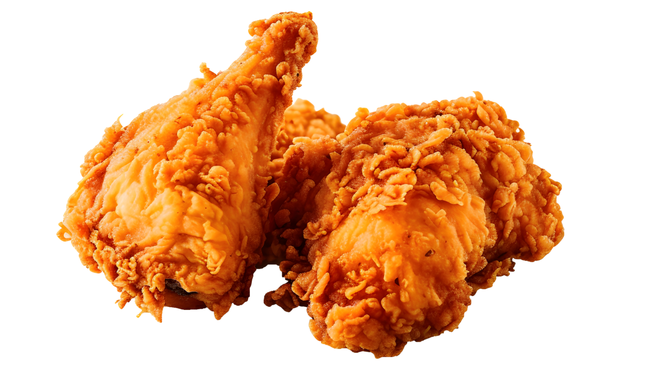 Fried chicken: High in unhealthy fats and calories. - Period Pain Clinic